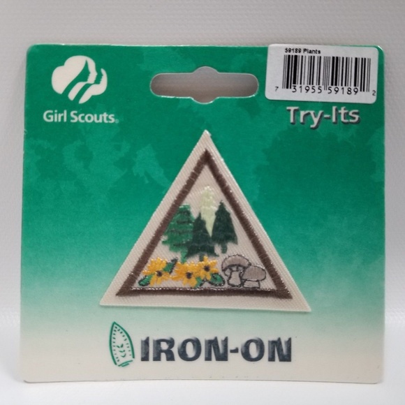 Try-Its | Other | Tryits Girl Scout Iron On Plants Triangle Patch ...